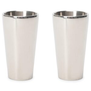 cork pops arctic chill silver freezer gel shot glass set of 2