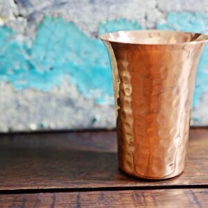 Alchemade Set of Two 2 Ounce 100% Pure Hammered Copper Shot Glasses - Jigger For Tequila, Rum, Gin, Vodka, or Whiskey for Bartenders or Your Home Bar