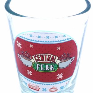 Friends The Television Series Set Of Four Shot Glasses! Featuring The Holiday Armadillo, The Thanksgiving Turkey, Central Perk Logo And Infamous Picture Frame! Fiends TV Show Inspired Glassware Set!