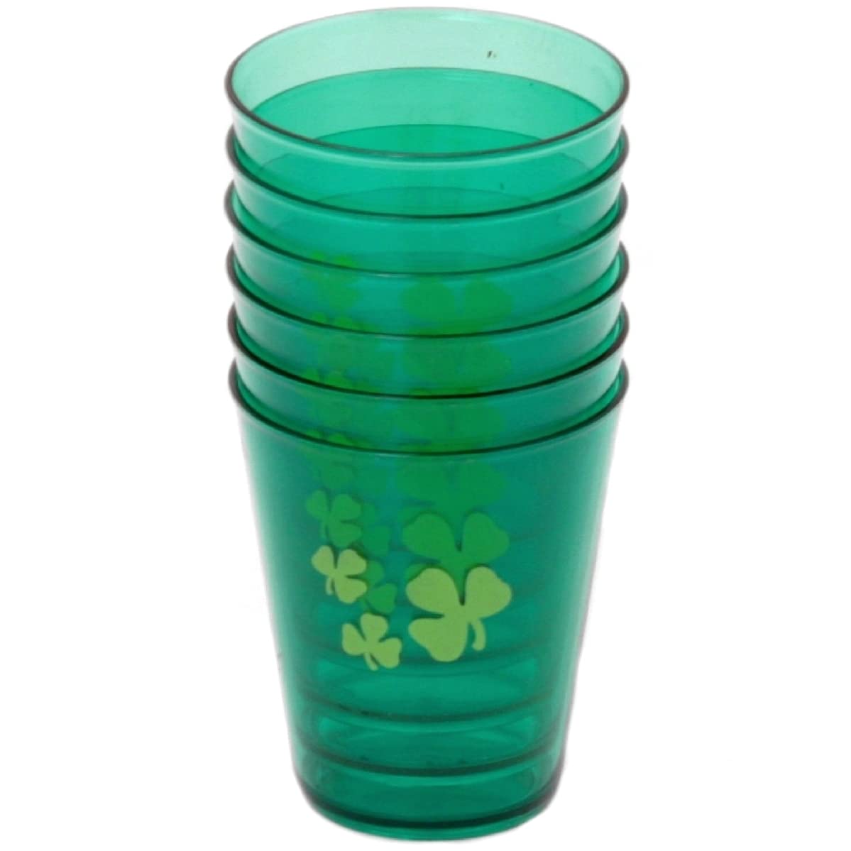 Chef Craft St. Patrick's Shot Glasses 2 oz Shot Glasses, Green, 6 Pack