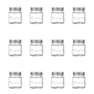 Smith's Mason Jars Mini Mason Jars set of 6 Chupito Shot Glasses with Lids - 2oz Per Shot Glass - For Parties, Arts and Crafts Storage, Drinks, Wedding Favors