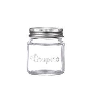 Smith's Mason Jars Mini Mason Jars set of 6 Chupito Shot Glasses with Lids - 2oz Per Shot Glass - For Parties, Arts and Crafts Storage, Drinks, Wedding Favors