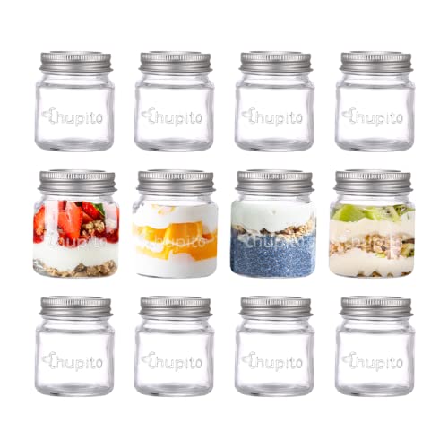 Smith's Mason Jars Mini Mason Jars set of 6 Chupito Shot Glasses with Lids - 2oz Per Shot Glass - For Parties, Arts and Crafts Storage, Drinks, Wedding Favors