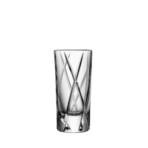 orrefors city shot glass, set of 2, clear