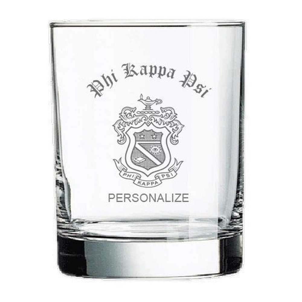 Greekgear Phi Kappa Psi Old Style Glass Transparent