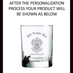 Greekgear Phi Kappa Psi Old Style Glass Transparent