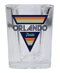 r and r imports orlando florida 2 ounce square base liquor shot glass retro design