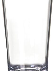 Carlisle FoodService Products Alibi Plastic Beverage Glass for Restaurant, Kitchen, and Bar, 13.9 Ounces, Clear