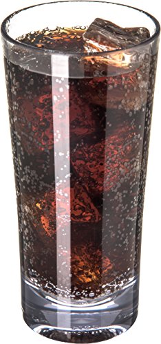 Carlisle FoodService Products Alibi Plastic Beverage Glass for Restaurant, Kitchen, and Bar, 13.9 Ounces, Clear