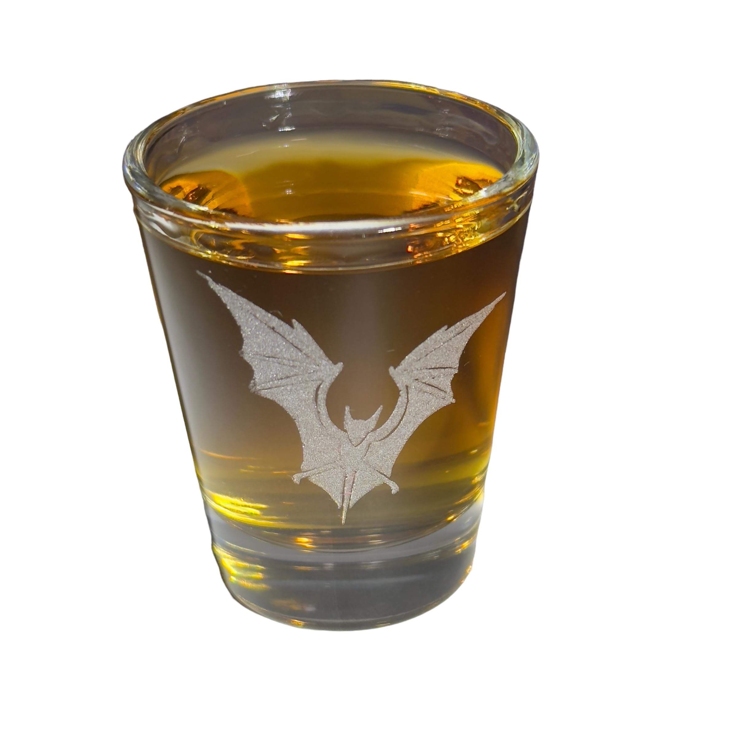 Hip Flask Plus 2oz The Bat Shot Shot Glass