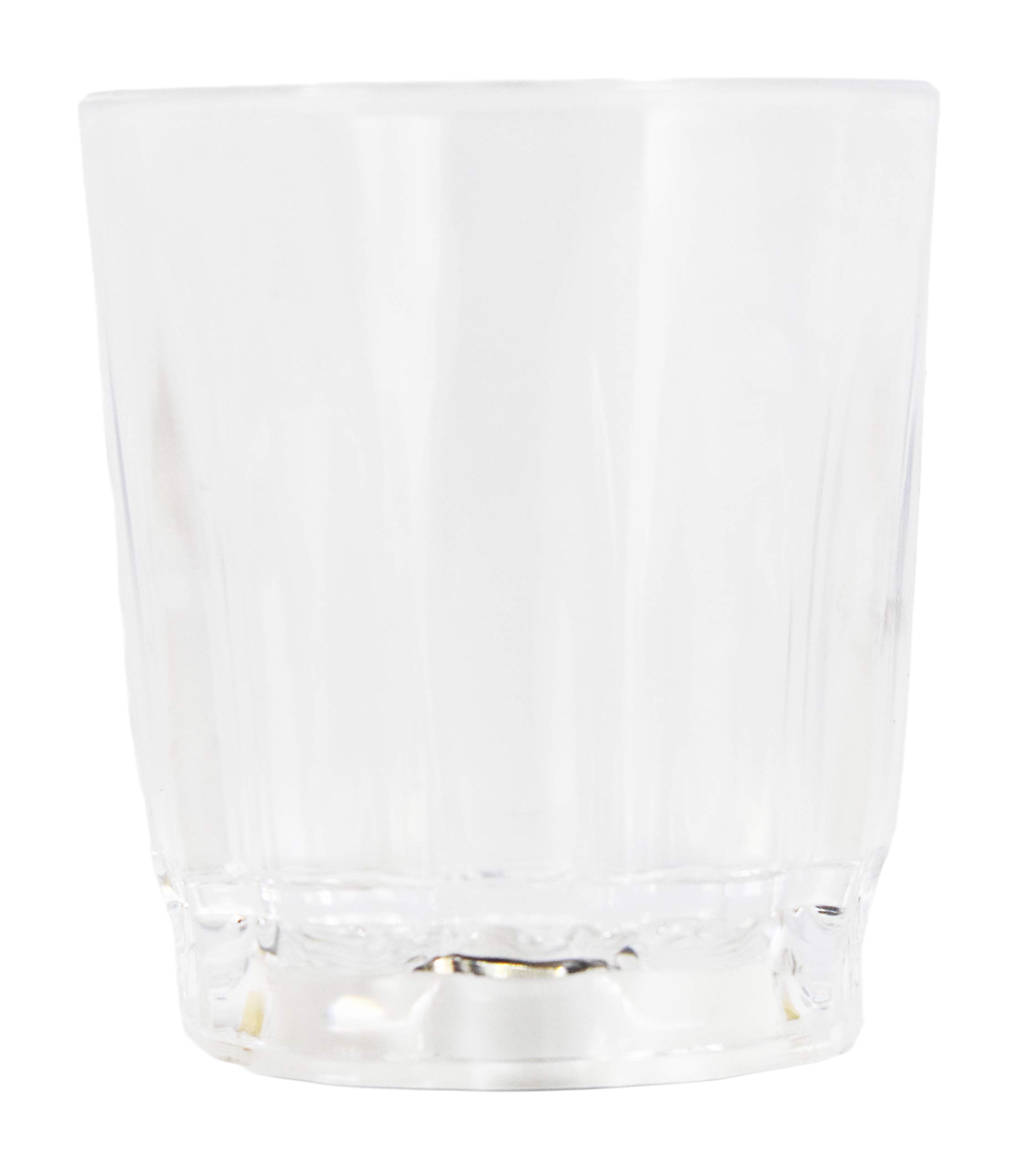 Set of 6 Crystal Clear Party L.E.D Light Up Shot Glasses - All One Size - Holds 2 fl. oz. (59 mL)