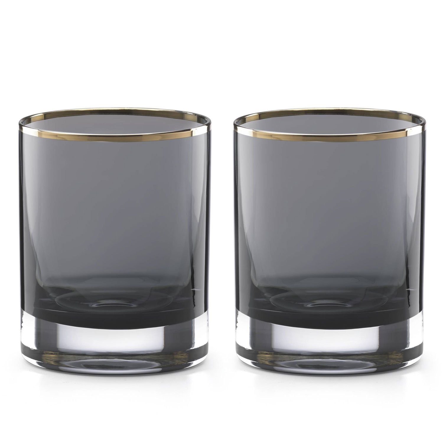 Kate Spade New York South Street Double Old Fashioned Bar Drinking Glasses, Set of 2