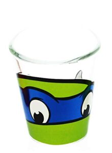 teenage mutant ninja turtles leonardo clear shot glass