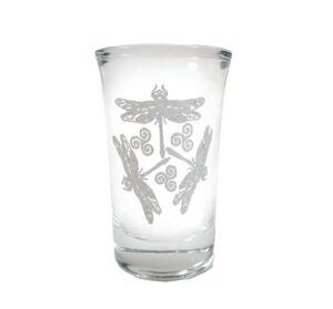 dragonfly shot glass - free personalized engraving lyoncraft