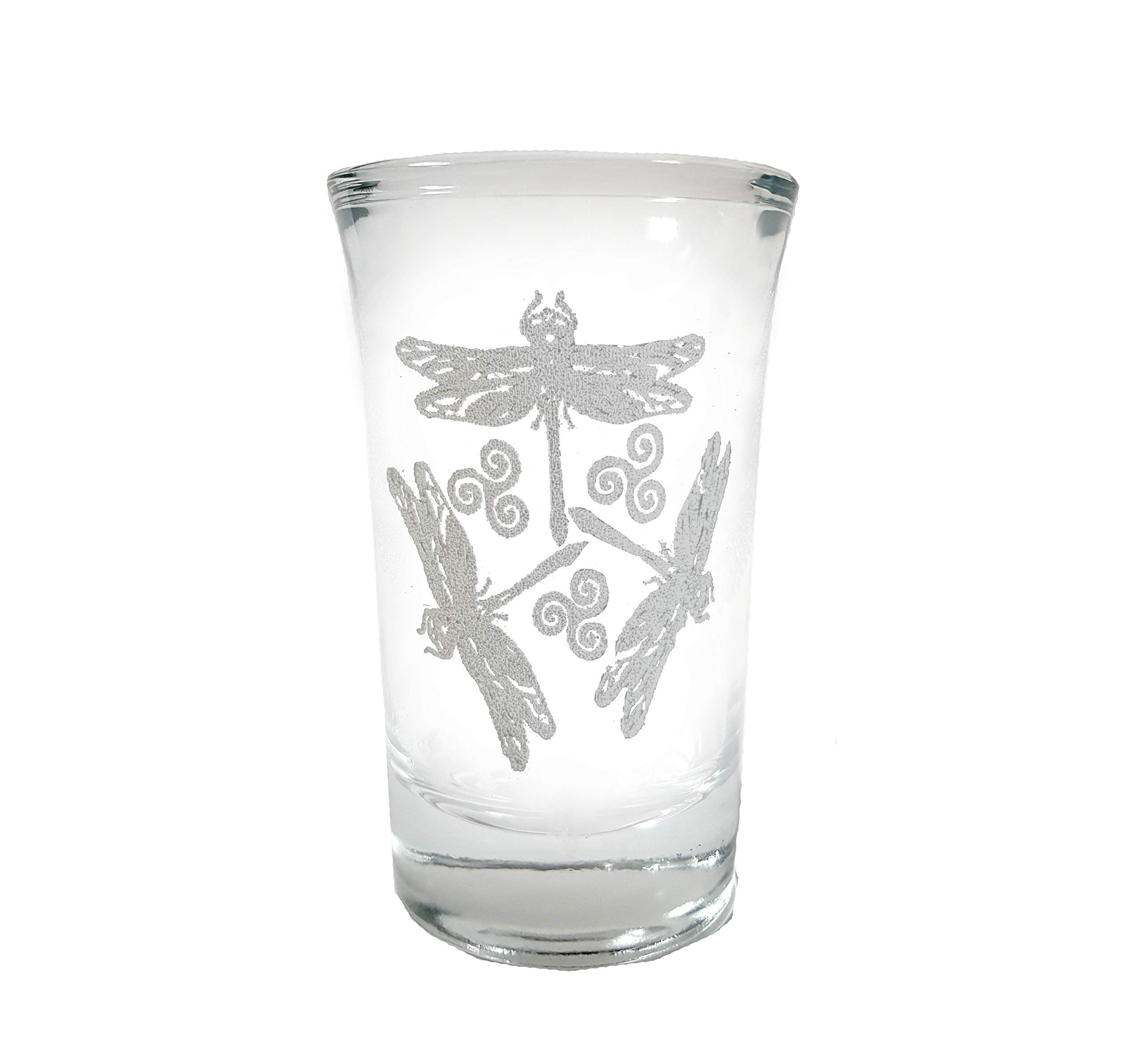 Dragonfly Shot Glass - Free Personalized Engraving Lyoncraft