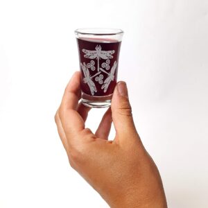 Dragonfly Shot Glass - Free Personalized Engraving Lyoncraft