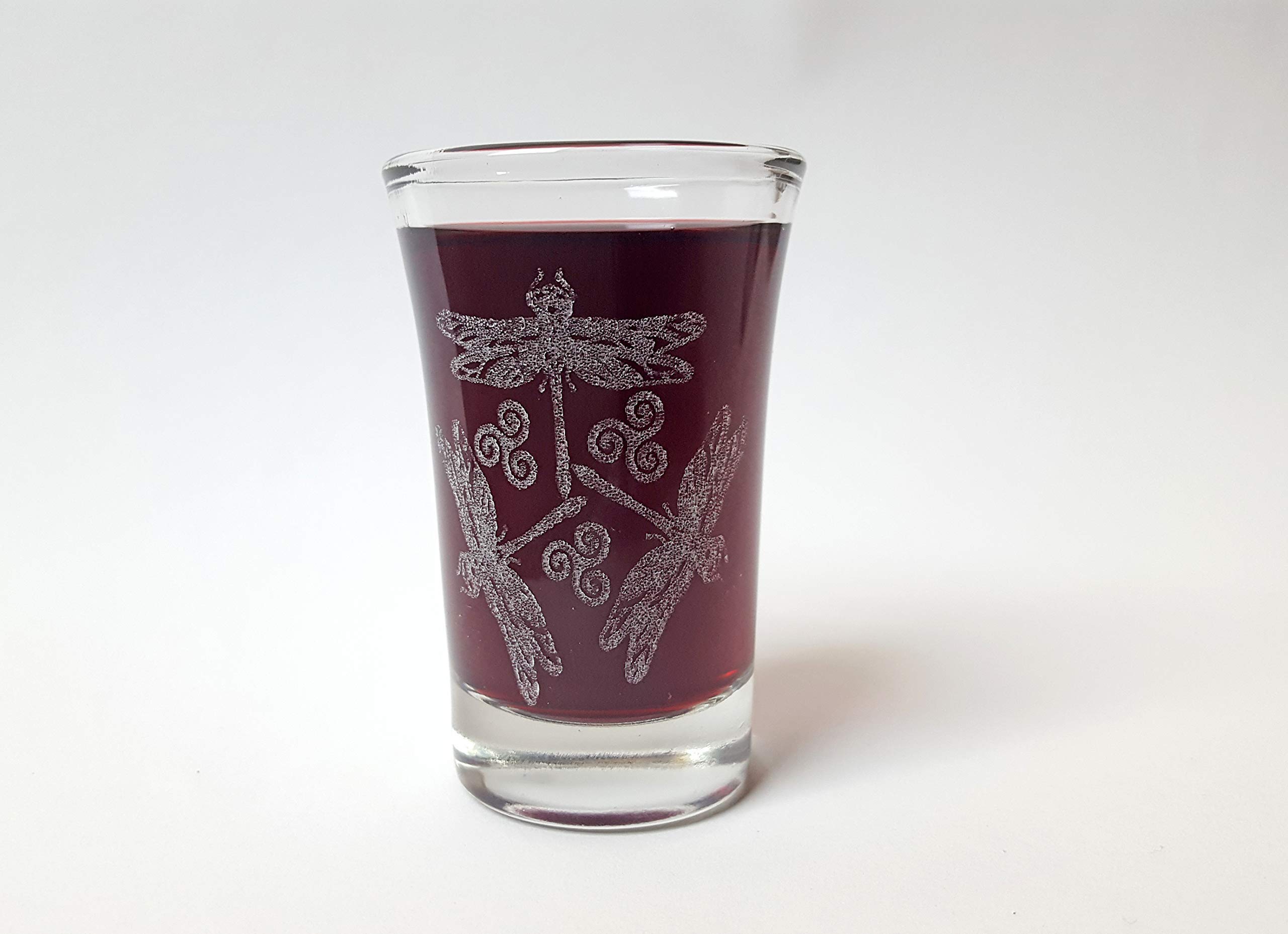 Dragonfly Shot Glass - Free Personalized Engraving Lyoncraft