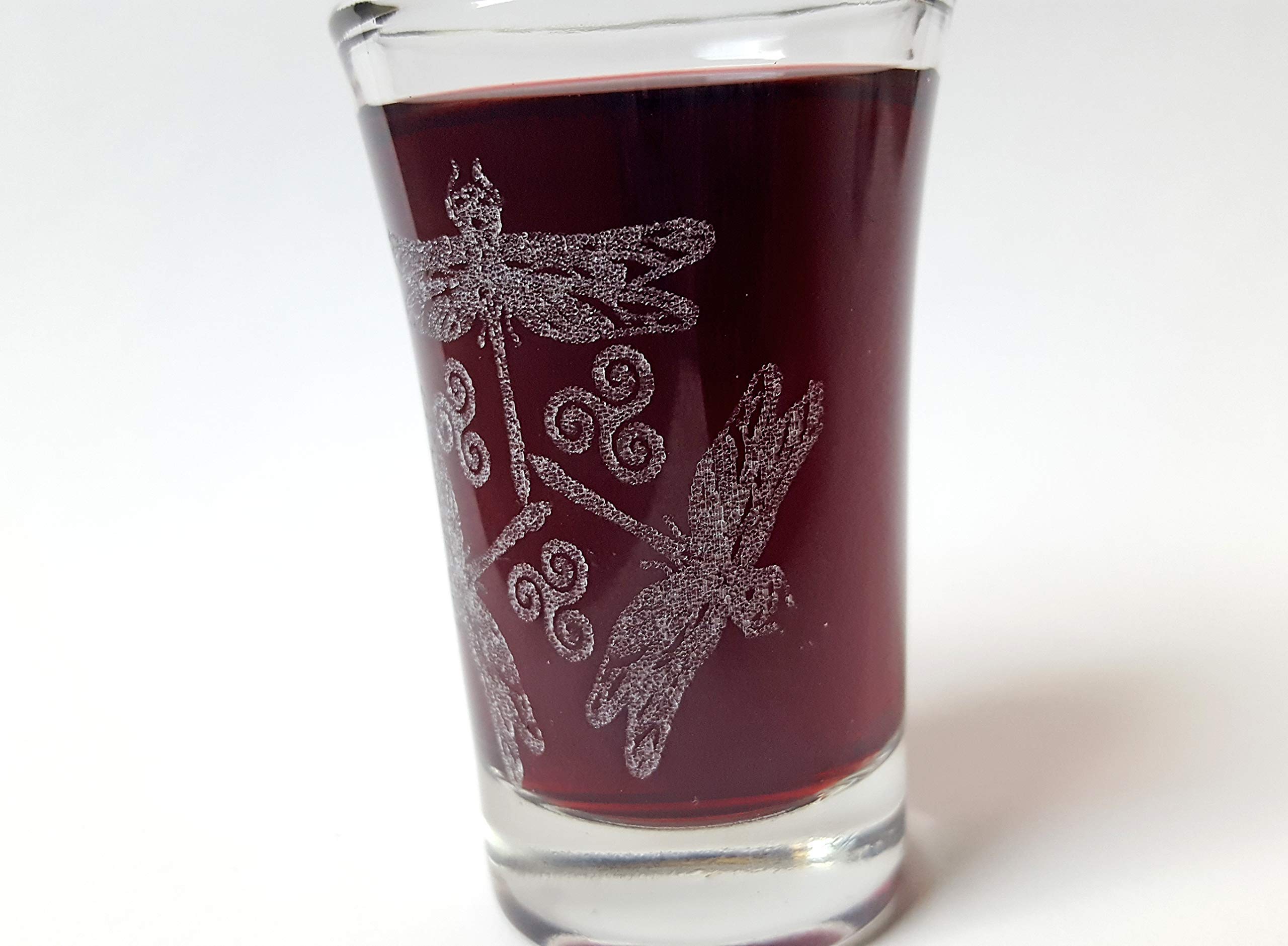 Dragonfly Shot Glass - Free Personalized Engraving Lyoncraft