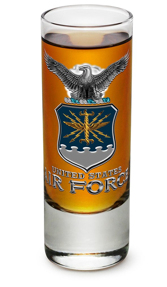 Erazor Bits US Air Force USAF Air Force USAF Missle Glass with Logo Shooter Shot Glass with Logo (2oz)