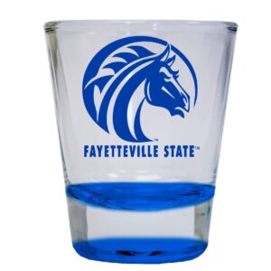 R and R Imports Fayetteville State University 2 ounce Color Shot Glasses Blue Officially Licensed Collegiate Product