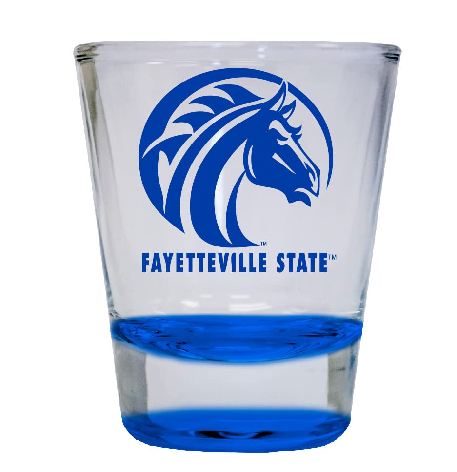 R and R Imports Fayetteville State University 2 ounce Color Shot Glasses Blue Officially Licensed Collegiate Product