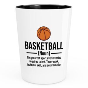 flairy land basketball shot glass 1.5oz - basketball definition - playmaker center point guard shooting guard teammate basketball coach trainee