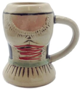 oktoberfest dirndl ceramic shot glass-2.5"