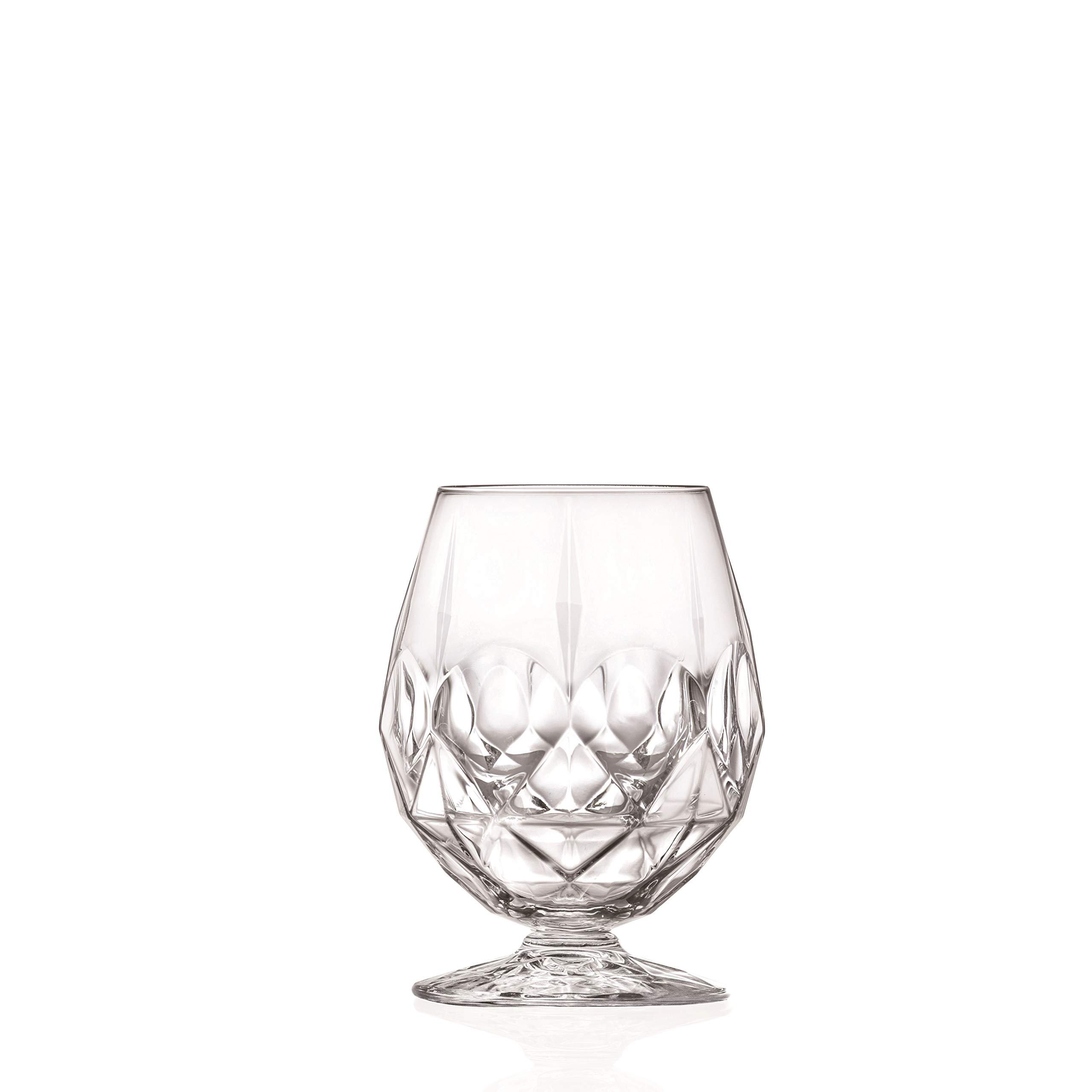 Barski Brandy Glass - Sherry - Cognac - Snifter - Stemless Goblet - Set of 6 Glasses - Non Leaded Crystal Glass - Great for Spirits - Whiskey - Bourbon - Liquor - Wine - 18 oz - Made in Europe