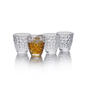 Mikasa Eau De Vie Double Old Fashioned Glass, 9-Ounce, Set 4