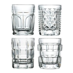 La Rochere Set of 4, 2 oz Barware, Shot Glasses, Drinkware Set, 4 Count (Pack of 1), Clear