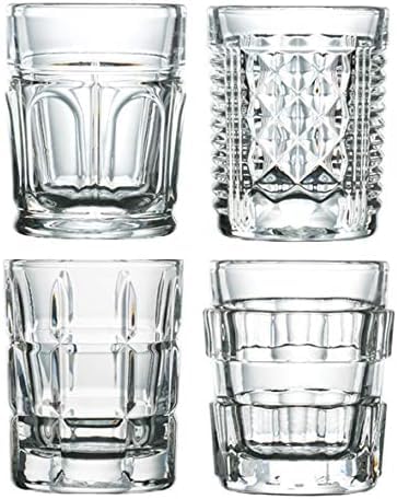 La Rochere Set of 4, 2 oz Barware, Shot Glasses, Drinkware Set, 4 Count (Pack of 1), Clear