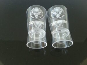 jagermeister deer and a beer plastic shot - set of 2