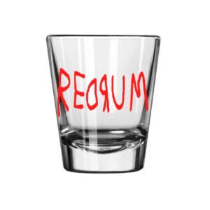 redrum the shining shot glass horror