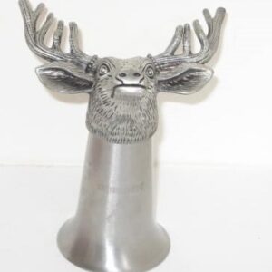 Jagermeister Deer Stag Head Pewter Shot Glass