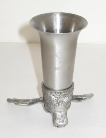 Jagermeister Deer Stag Head Pewter Shot Glass