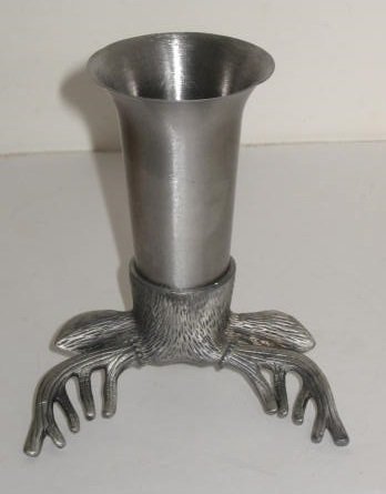 Jagermeister Deer Stag Head Pewter Shot Glass