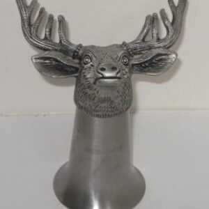 Jagermeister Deer Stag Head Pewter Shot Glass