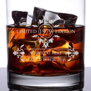 Personalized - Customized Cube Rocks Whiskey Glass Limited Edition Cube Whiskey Glass