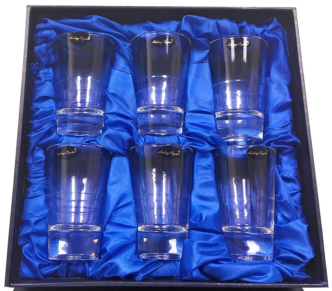 Amlong Crystal Lead-Free Shot Glasses - 2.5 oz, Set of 6