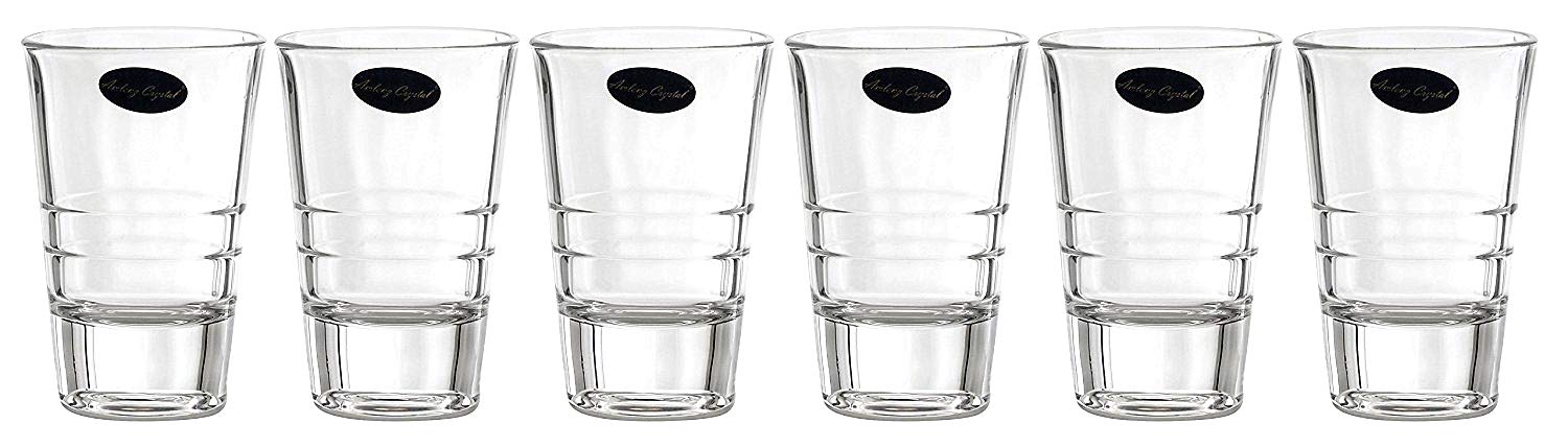 Amlong Crystal Lead-Free Shot Glasses - 2.5 oz, Set of 6