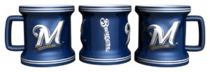 boelter brands milwaukee brewers shot glass - sculpted mini mug