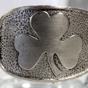 Shamrock Irish Whiskey Glasses Pewter Set of Two Made in Ireland