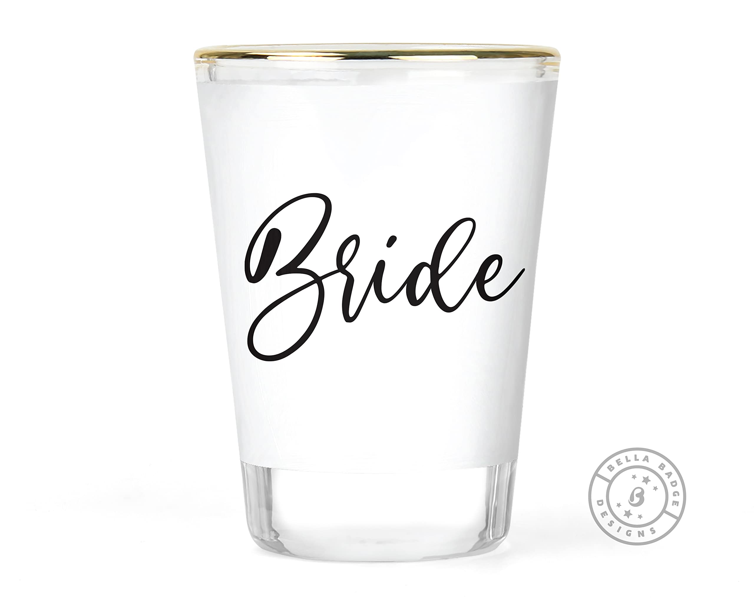 Shot Glasses Bride and Groom - Wedding Shot Glasses - Bride & Groom Gift - Gift for the Couple - Wedding Gift Glass Set