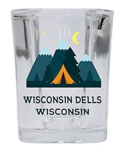 r and r imports wisconsin dells wisconsin 2 ounce square base liquor shot glass tent design