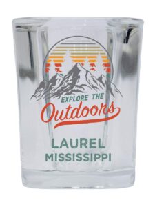 r and r imports laurel mississippi explore the outdoors souvenir 2 ounce square base liquor shot glass