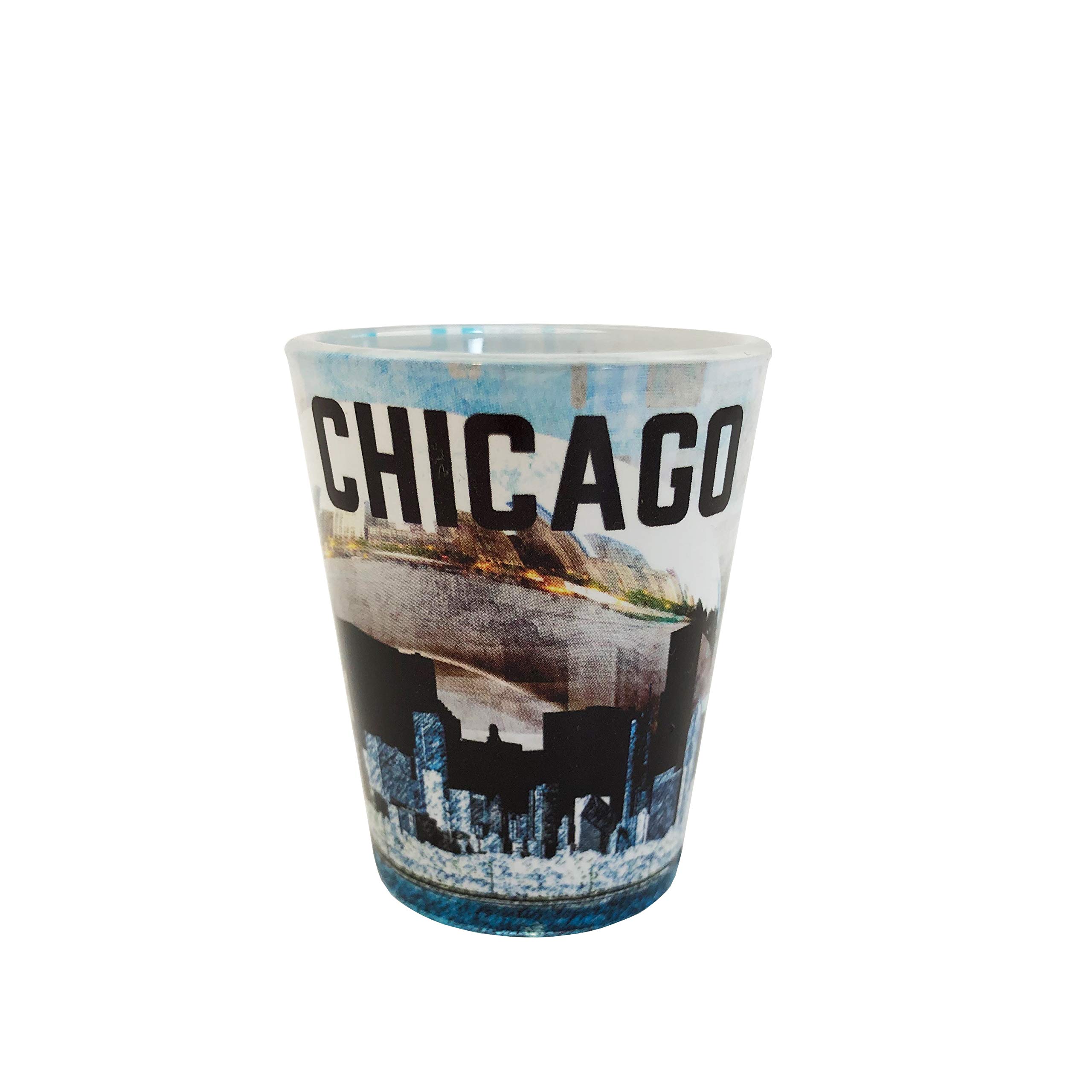 Chicago Bean Skyline Shot Glass - 2-ounce