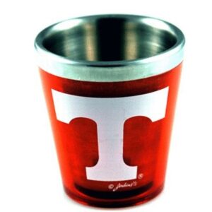 ncaa tennessee volunteers acrylic shotglass