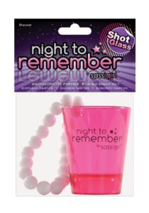 sassigirl inc night to remember shot glass bracelet by sassi girl