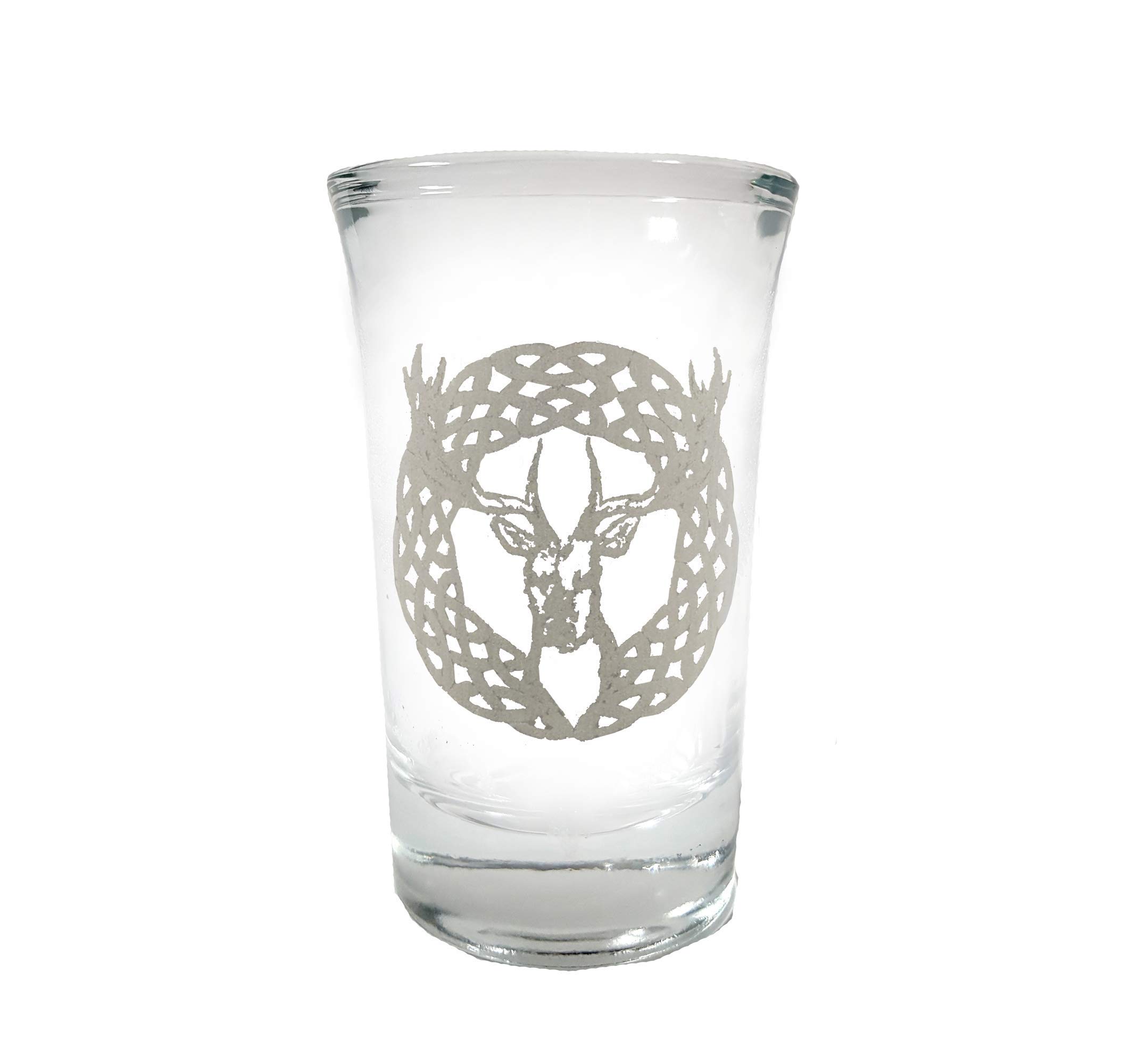 Celtic Stag Shot Glass - Free Personalized Engraving