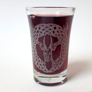 Celtic Stag Shot Glass - Free Personalized Engraving